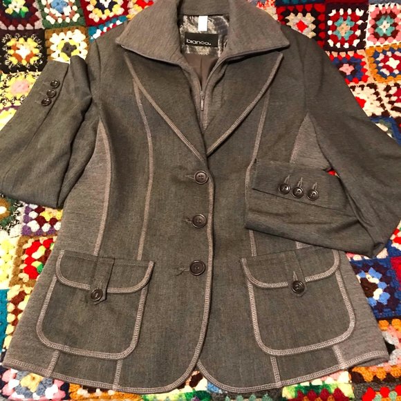 bianca. | Jackets & Coats | Rare Boutique Convertible Blazer ...